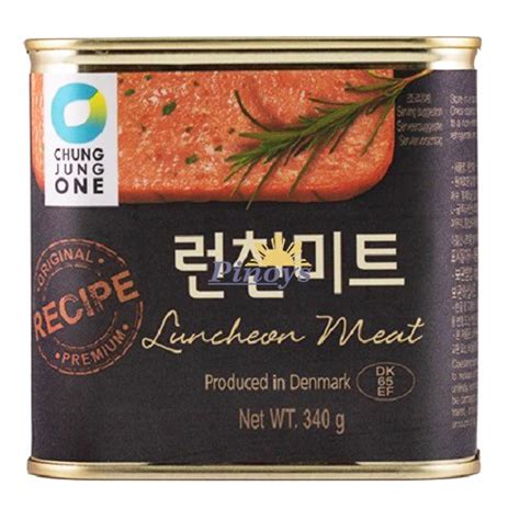 Pork Luncheon Meat 340 G Chung Jung One Pinoys Eu
