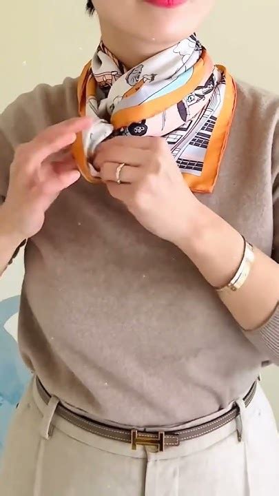 스카프 예쁘게 매는법 스카프 활용한 코디 Youtube
