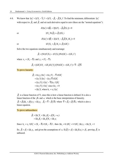 Gauss Markov Theorem Proof Pdf Least Squares Bias Of An Estimator
