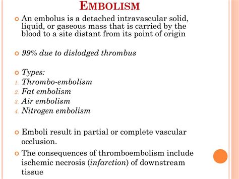 Ppt Embolism Powerpoint Presentation Free Download Id 2253553