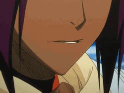 Yoruichi Bleach Anime Angry Death Stare Lightning 