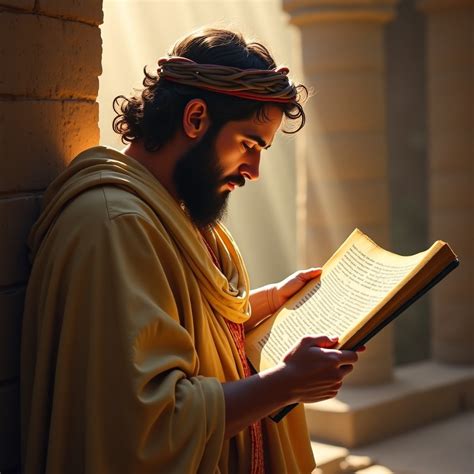 Biblical Hebrew Man With Scroll Stable Diffusion Online