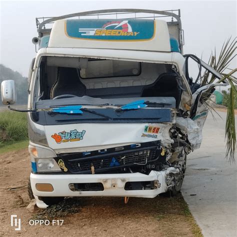 မင်းပြားမြို့နယ် အဝေးပြေး ကားလမ်းမပေါ် ကား ၂ စီး တိုက်မှုဖြစ်၊ အစိုးရဝန