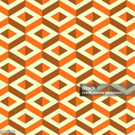 기하학적 이음매 없는 패턴 마름모의 간단한 기하학적 구조 반복되는 질감 볼록한 모양 인쇄물 직물 직물 직물 가정 장식 가구 호일을 위한 디자인 0명에 대한 스톡 벡터 아트