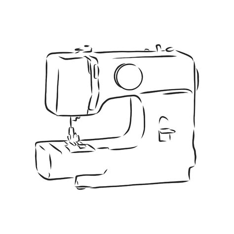 Modern Sewing Machine Vector