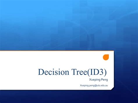 Decision Tree Id3 Pptx