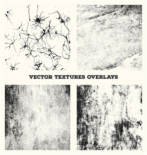 Premium Vector Free Set Of Vector Textures Overlays Background