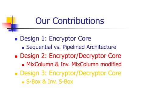 Ppt Towards Fpga Architectures Optimized For Cryptographic Algorithms