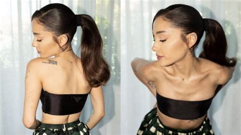Ariana Grande Is Sight To Behold In Sheer Black Co Ord Set