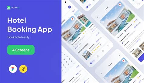 hoteliq booking hotel app design figma