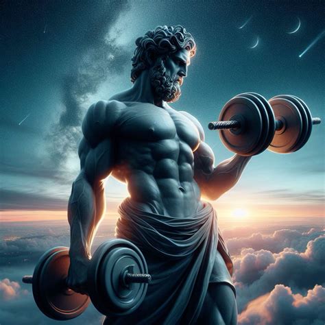Greek God Working Out In Beautiful Sky Alpha Male Aesthetic Images