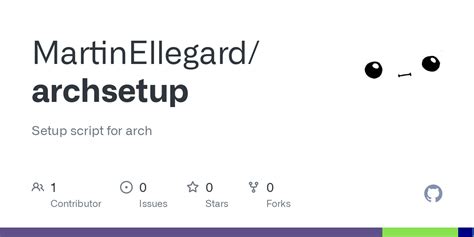 GitHub MartinEllegard Archsetup Setup Script For Arch