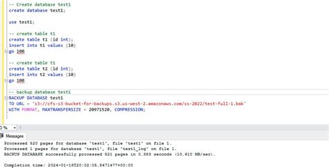 Native Backup And Restore With Amazon S3 Integration On Amazon Rds