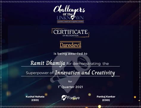 Ramit Dhamija On Linkedin Thankyou Fareye For This Recognition Award 22 Comments