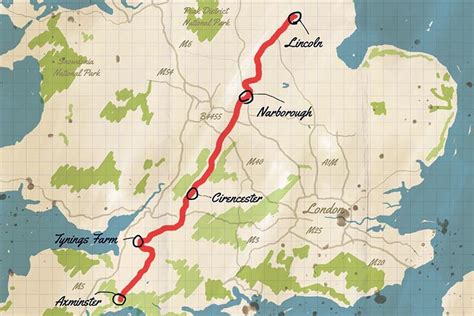 Fosse Way Map Color 2018