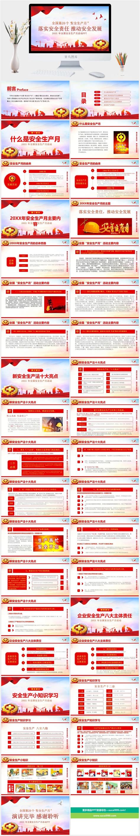 安全生产ppt模板下载 免费安全生产ppt模板下载 菜鸟图库