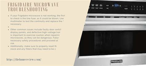 Frigidaire Microwave Troubleshooting Fix Common Issues Fast
