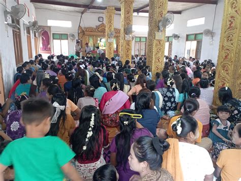 ပျော်ဘွယ်မြို့နယ်တွင် သင်္ကြန်အကျနေ့ ဘုန်းတော်ကြီးကျောင်းများ၌ ဥပုဒ