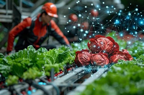 Smart Farming Background Agriculture Iot Premium Ai Generated Image