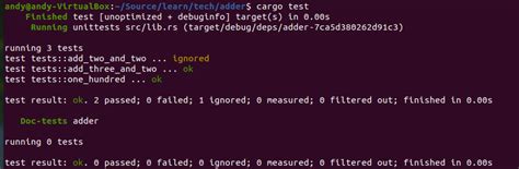 运行测试 Learnrusteasy