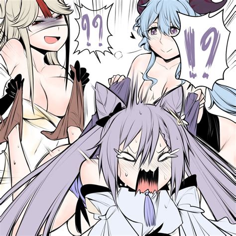 Ganyu Keqing And Ningguang Genshin Impact Drawn By Yuriwhale Danbooru