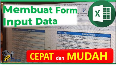 Cara Membuat Form Input Data Di Ms Excel Pandubio