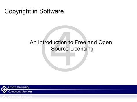 Copyright In Software And Open Source Licensing