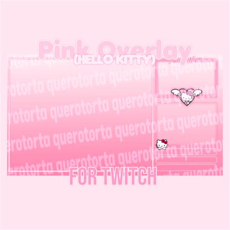 Simple Hello Kitty Twitch Overlay