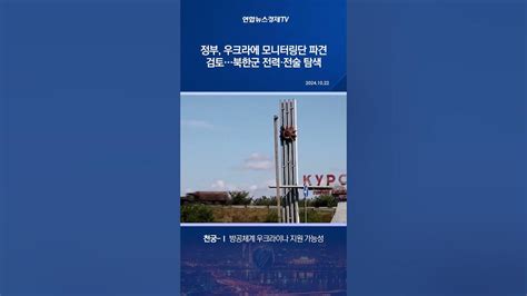 정부 우크라에 모니터링단 파견 검토…북한군 전력·전술 탐색 Youtube