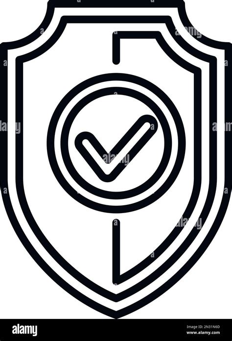 Shield Threat Icon Outline Vector Hacker Error Computer Security Stock Vector Image And Art Alamy