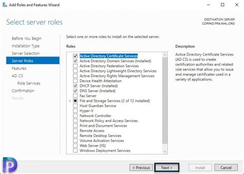 Install Enterprise Root Certificate Authority
