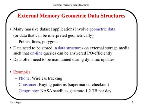 Ppt External Memory Geometric Data Structures Powerpoint Presentation