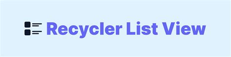 Fos Recycler List View Render Larger Data Sets Efficiently Using