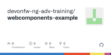 Github Devonfw Ng Adv Trainingwebcomponents Example
