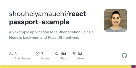 Github Shouheiyamauchi React Passport Example An Example Application For Authentication Using