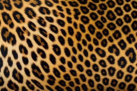 Closeup Of Leopards Spotted Fur Pattern Premium Ai Generated Image
