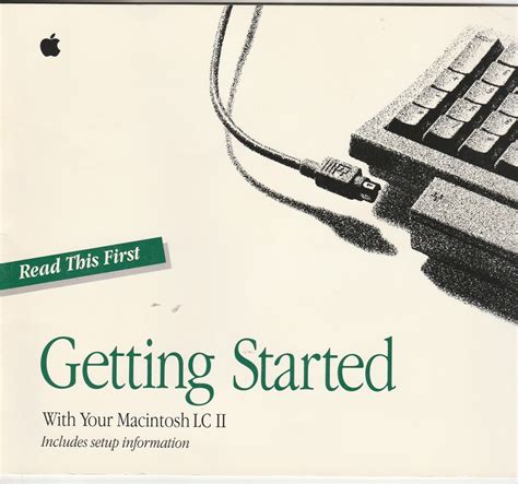 Apple Macintosh Lc Ii Getting Started Manual Computing History