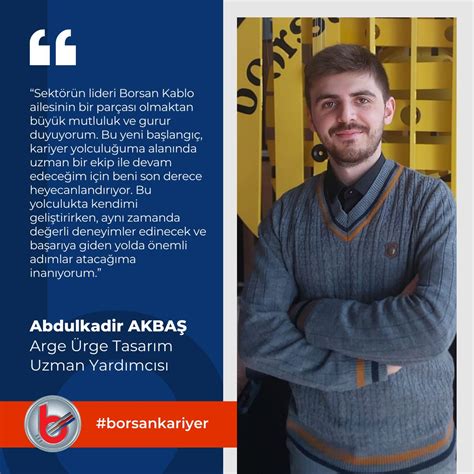 Aramıza Hoş Geldin Abdulkadir Borsan Kablo