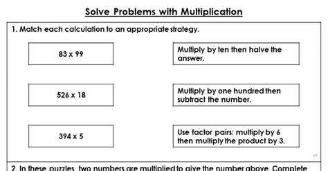 021 Solve Problems With Multiplication Classroom Secrets