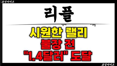 리플 시원한 랠리 불장 전 14달러도달 리플코인리플코인전망리플코인매수가리플코인리플코인리플코인리플코인전망 Youtube