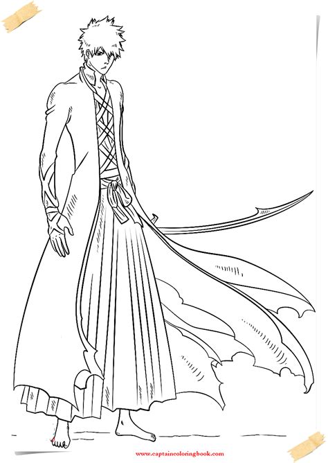 Bleach Yoruichi Coloring Page Coloring Pages