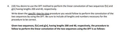 You Desire To Use The DFT Method To Perform Chegg Com