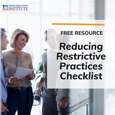 Cpi 📄 Free Resource Reducing Restrictive Practices Checklist Looking