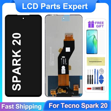 Lcd For Tecno Spark 20 20c 20pro Kj5 Bg7n Lcd For Tecno Spark Go 2024 Bg6 Display Screen With