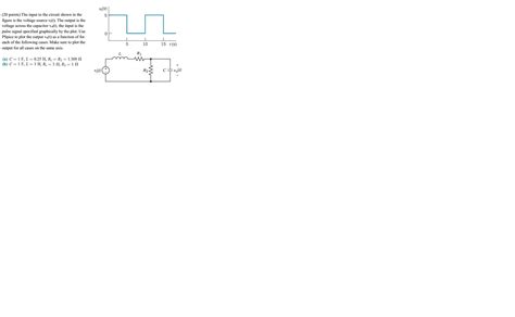Solved The Input To The Circuit Shown In The Figure Is The