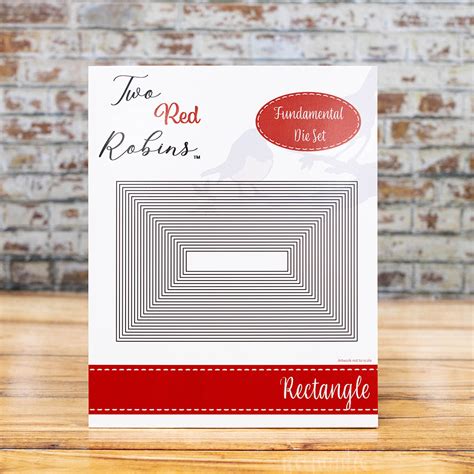 Two Red Robins Fundamental Rectangle Die Set Highlight Crafts
