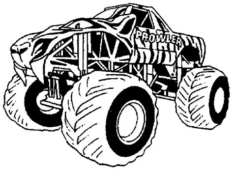 Monster Truck Coloring Pages Free Printable