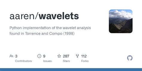 Github Aarenwavelets Python Implementation Of The Wavelet Analysis Found In Torrence And