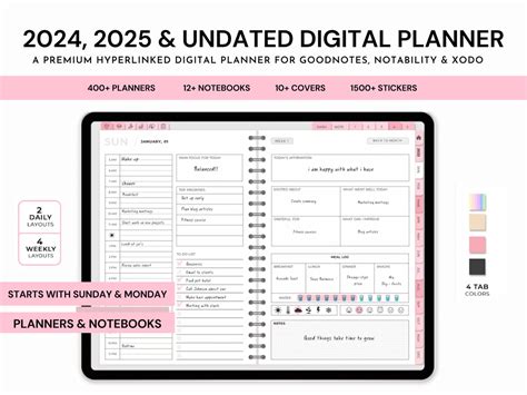 Glow Up Notion Templates Pink Wellness By Her Shop