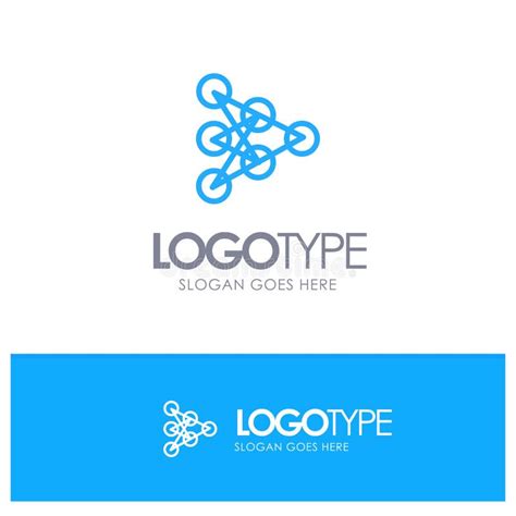 Learning Deep Algorithm Data Blue Outline Logo Place For Tagline